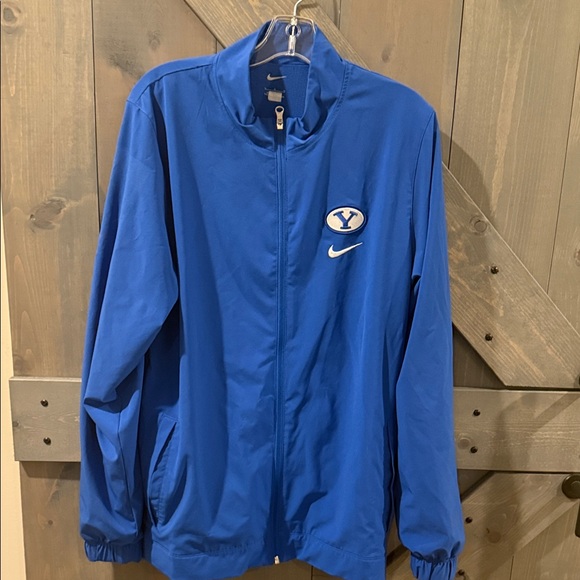 Nike | Jackets & Coats | Nike Royal Blue Track Jacket With Logo | Poshmark